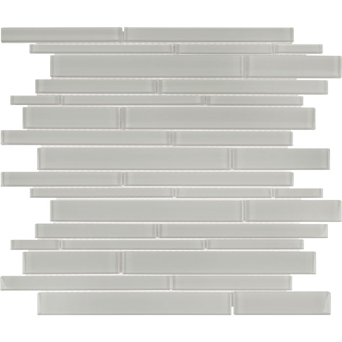 Tesoro Element Mist Random Linear Glass Mosaics