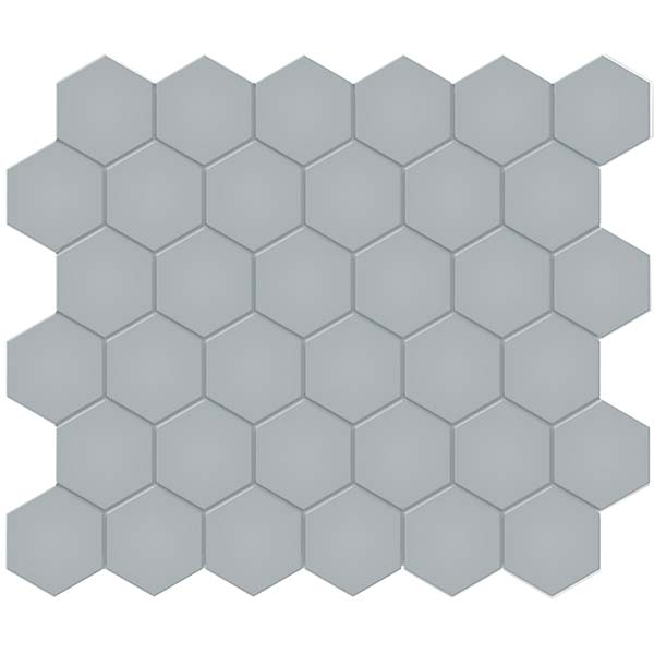 Tesoro Soho - Cloud Blue Matte 2" Hex Mosaic