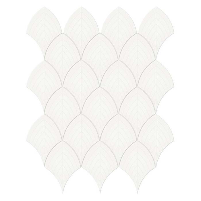 Tesoro Soho - Canvas White Scallop Mosaic