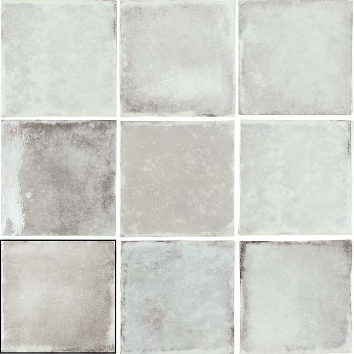Tesoro Old Savannah - Grey 4" x 4" Glossy Wall Tile
