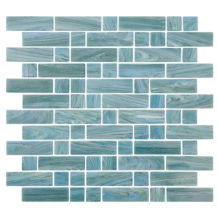 Tesoro Dash - Java 1" x 1" & 1" x 3" Glass Mosaic