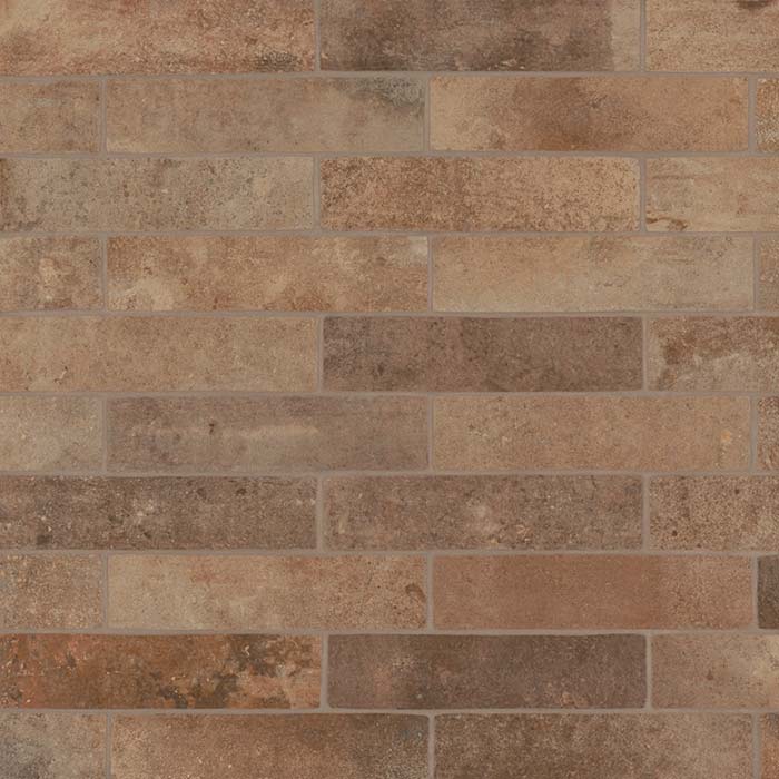 Bedrosians Montana - Bitterroot 2.25" x 10" Matte Brick-Look Porcelain ...