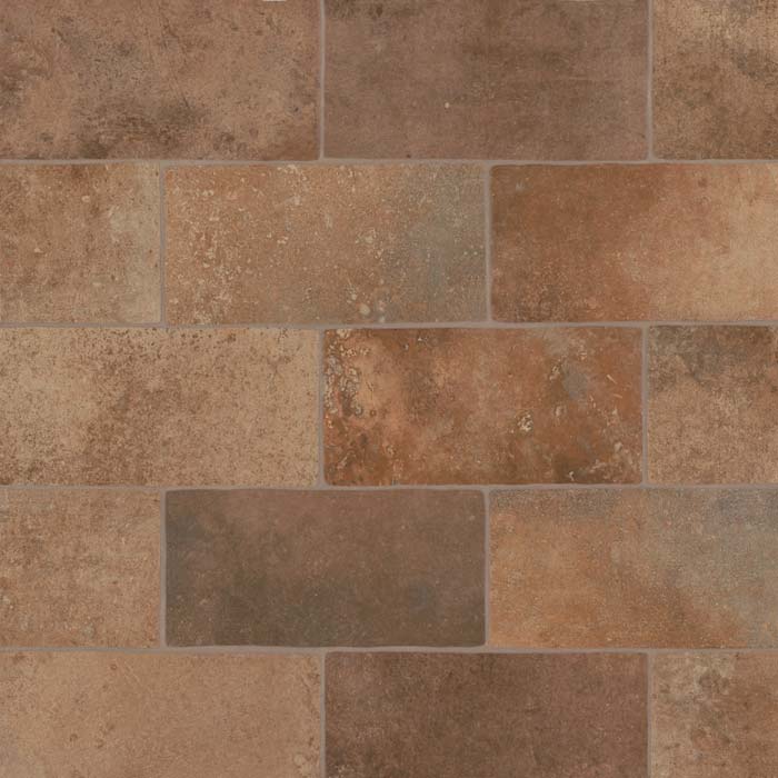 Bedrosians Montana - Bitterroot 5" x 10" Matte Brick-Look Porcelain ...