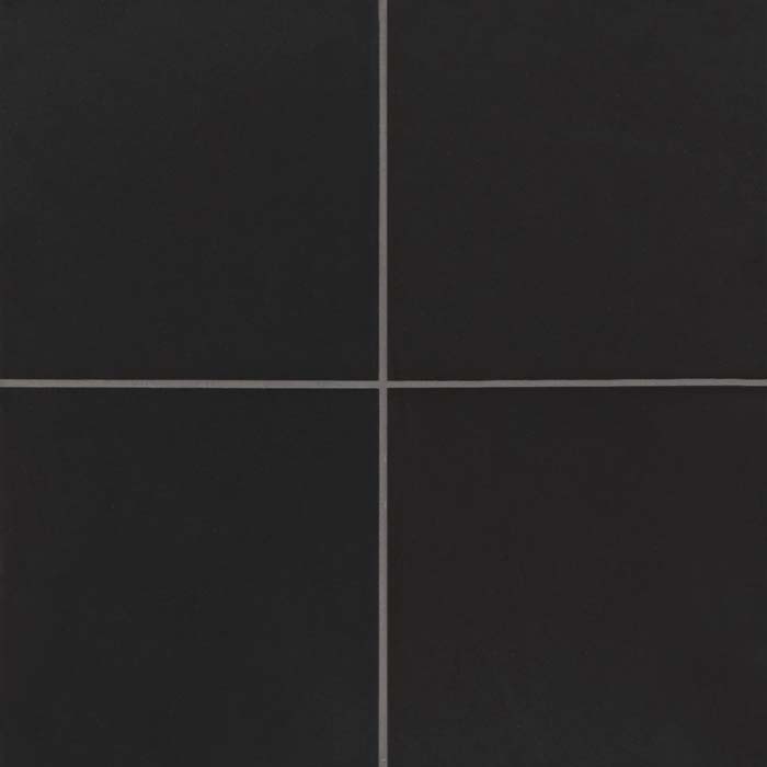 Bedrosians Rothko - Black 9" x 9" Matte Ceramic Field Tile