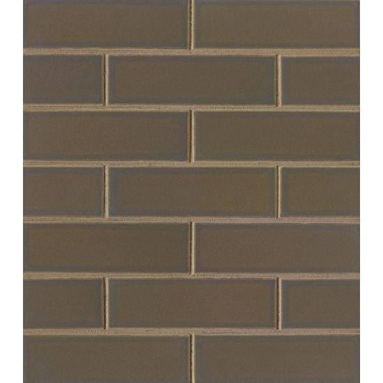 Bedrosians Zenia - Umbra 2" x 6" Matte Porcelain Mosaic