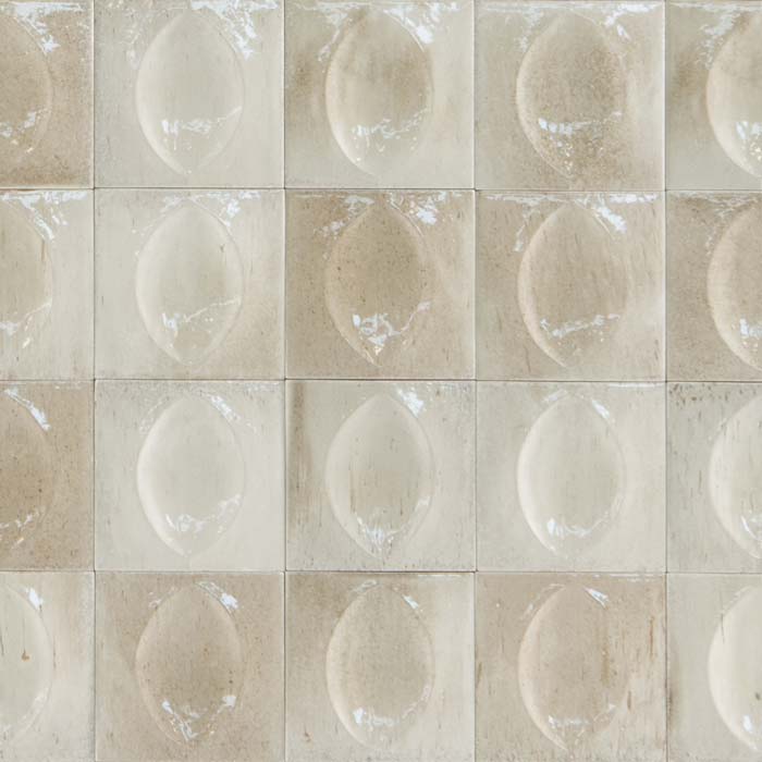 Tesoro Gleeze - Beige 3d Egg Deco Glossy Tile