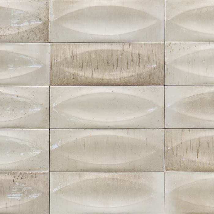 Tesoro Gleeze - Beige 3d Eye Deco Glossy Tile