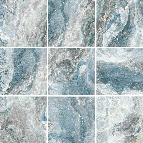 Tesoro Cloud - Aqua 6" x 6" Porcelain Tile