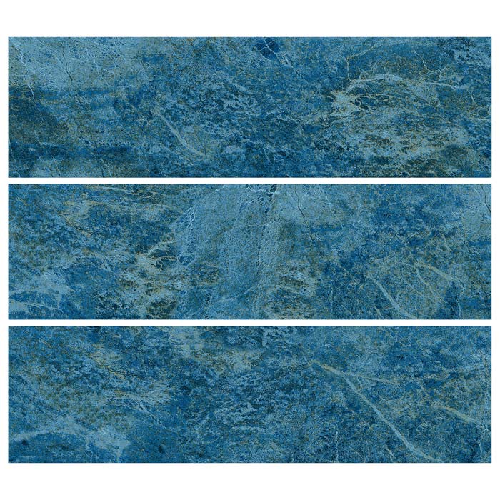 Tesoro Waves - Cobalt 6" x 20" Pool & Spa Tile