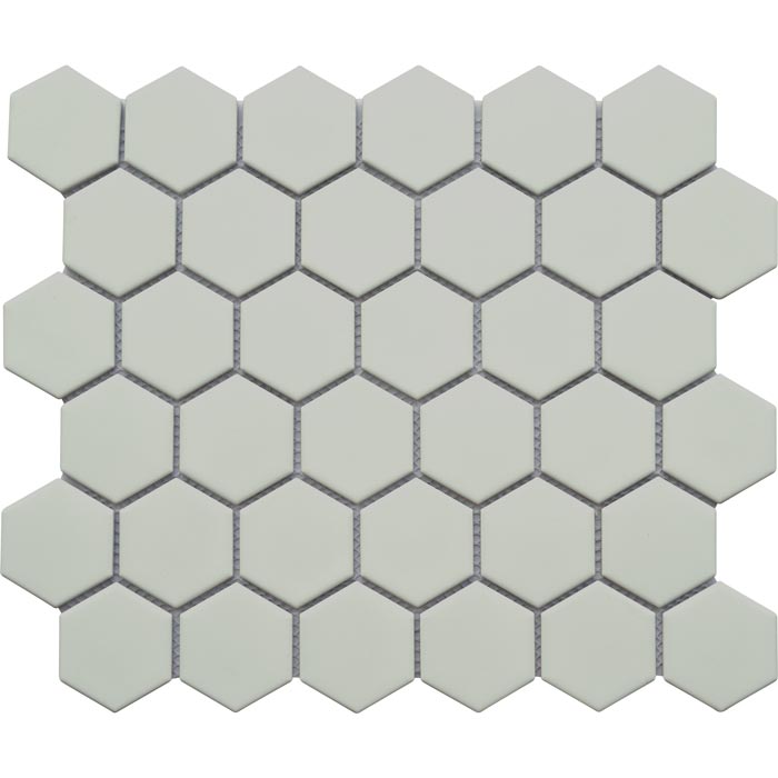 Emser Impact - Gray 2" Hex Porcelain Mosaic