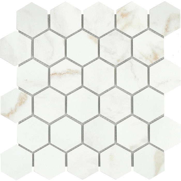 Emser Visconde - Oro 2" Hex Porcelain Mosaic