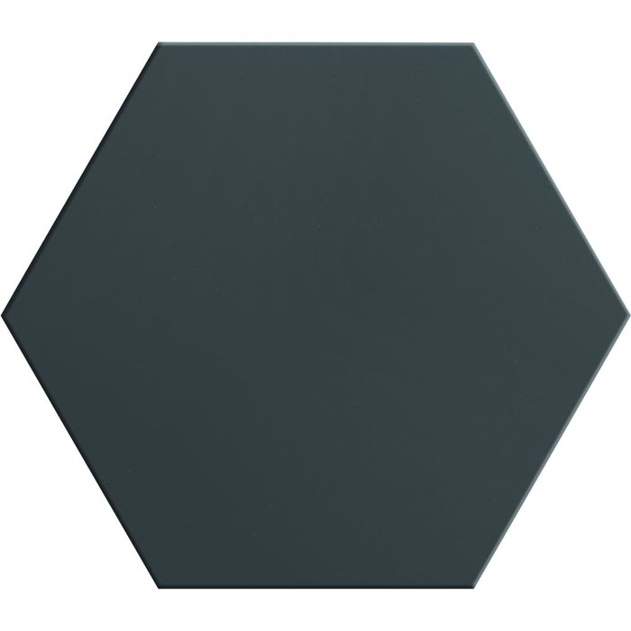 Emser Heksa - Black 8" x 9" Porcelain Hexagon Tile