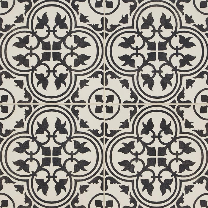 Daltile Memoir - Petal Black 12" x 12" Ceramic Tile
