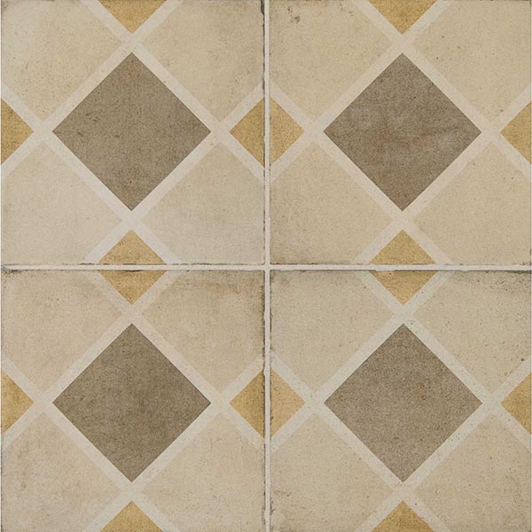 Daltile Quartetto - Warm Rombo Porcelain Tile