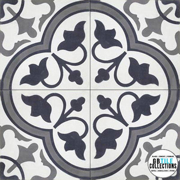 Original Mission - Roseton 02 8" x 8" Cement Tile | GBTile Collections