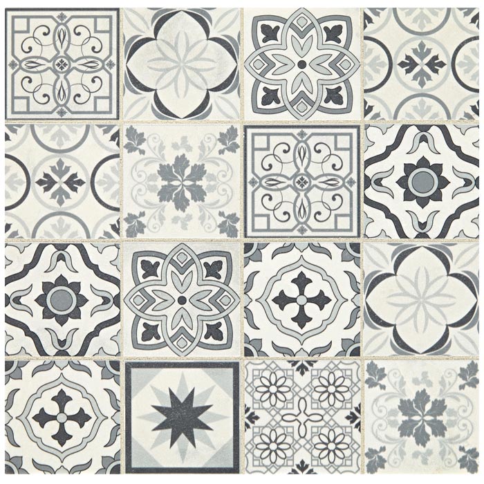 Daltile Sublimity - Power Sequence Encaustic Mosaic