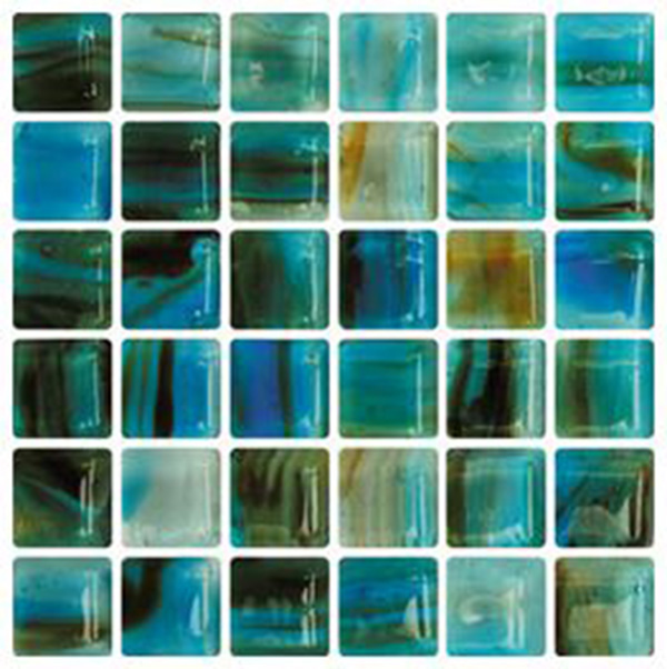 Hirsch Sonic Fusion - Cosmic Ray 1" x 1" Glass Mosaic