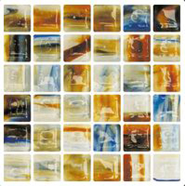 Hirsch Sonic Fusion - Mirage 1" x 1" Glass Mosaic
