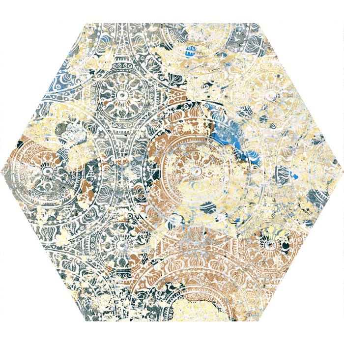 Soci Carpet - Hexagon Vestige 10" x 11.5" Porcelain Tile