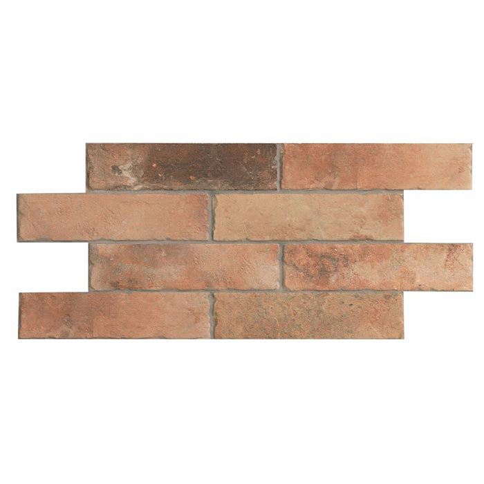 Soci Boston - Brick East-North Matte 2.5" x 10" Porcelain Tile