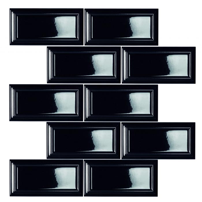 Soci Hampton - 2.5" x 5" Onyx Brick Ceramic Mosaic