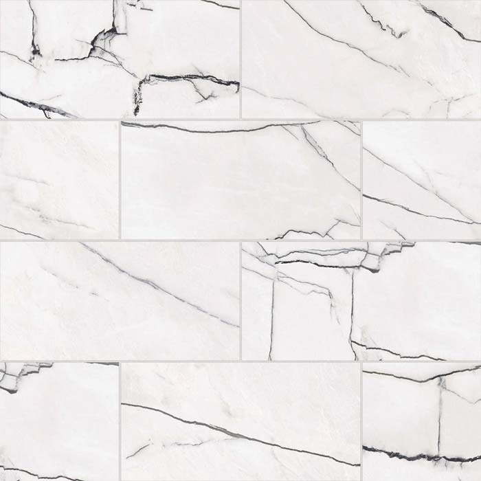 Bedrosians Gemma - Bianca 12" x 24" Honed Porcelain Field Tile