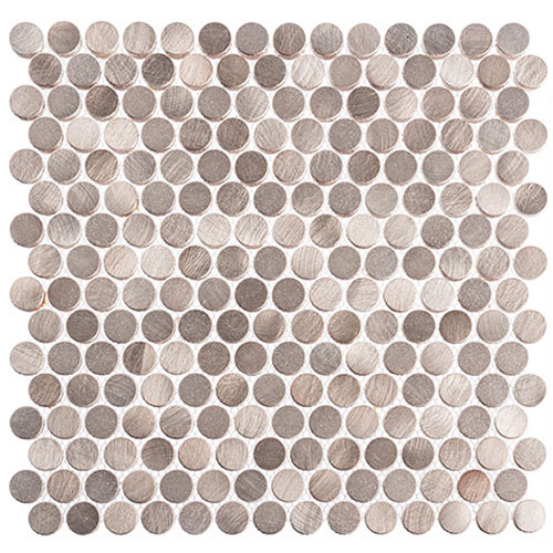 Zio Urban Jungle - Truffle Corner Metal Mosaic