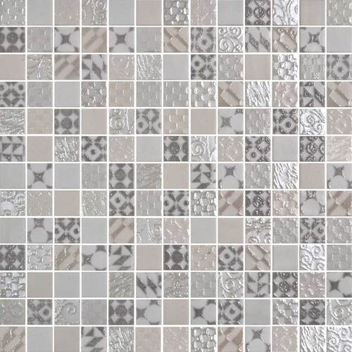 Daltile Uptown - Metro Cream 1" x 1" Glass Mosaic