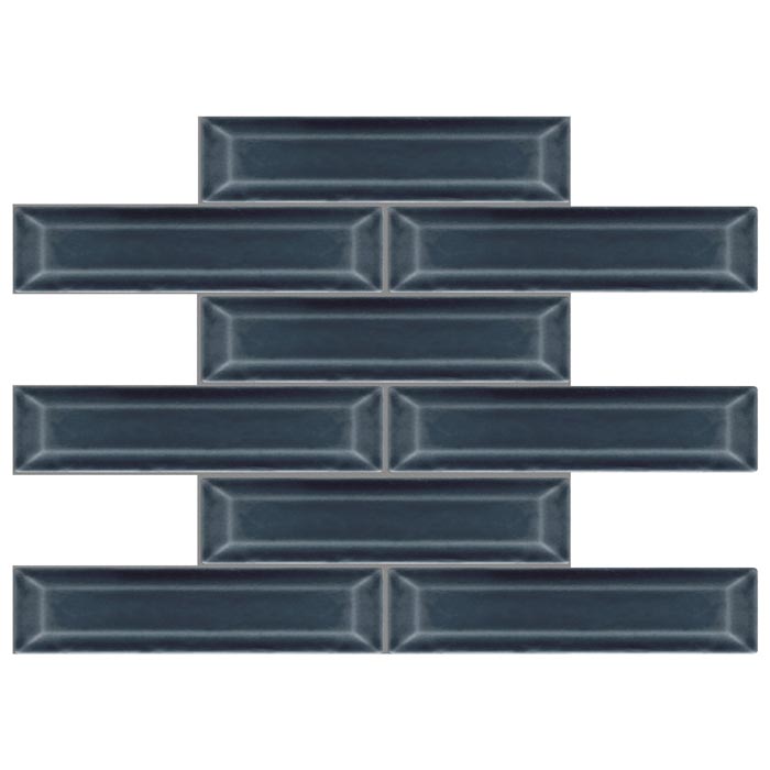 Emser Kinetic - Blue Bevel Ceramic Mosaic