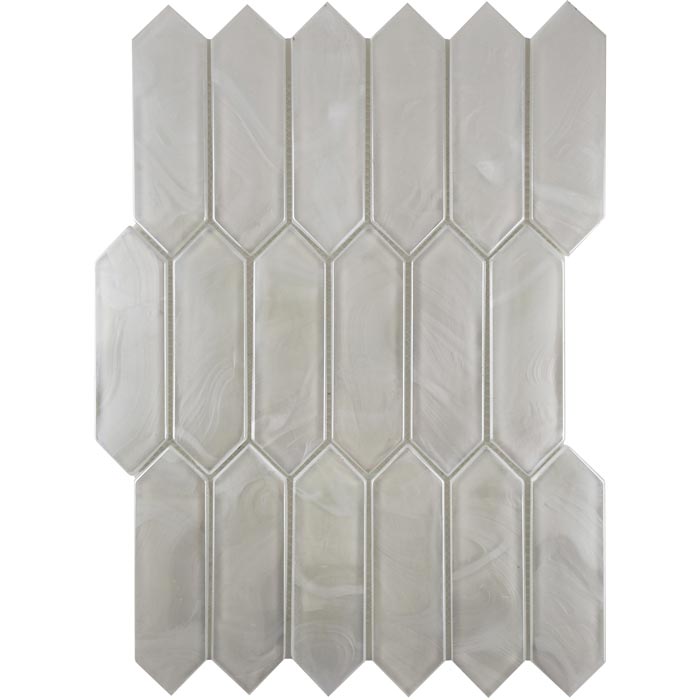 Emser Splash - White Picket Glass Mosaic