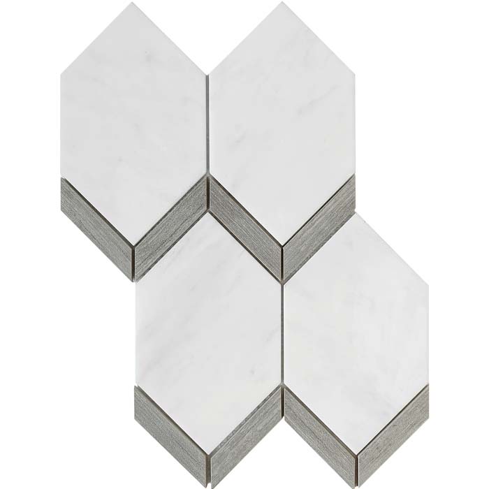 Emser Intrigue - Picket Gray 11" x 15" Mosaic