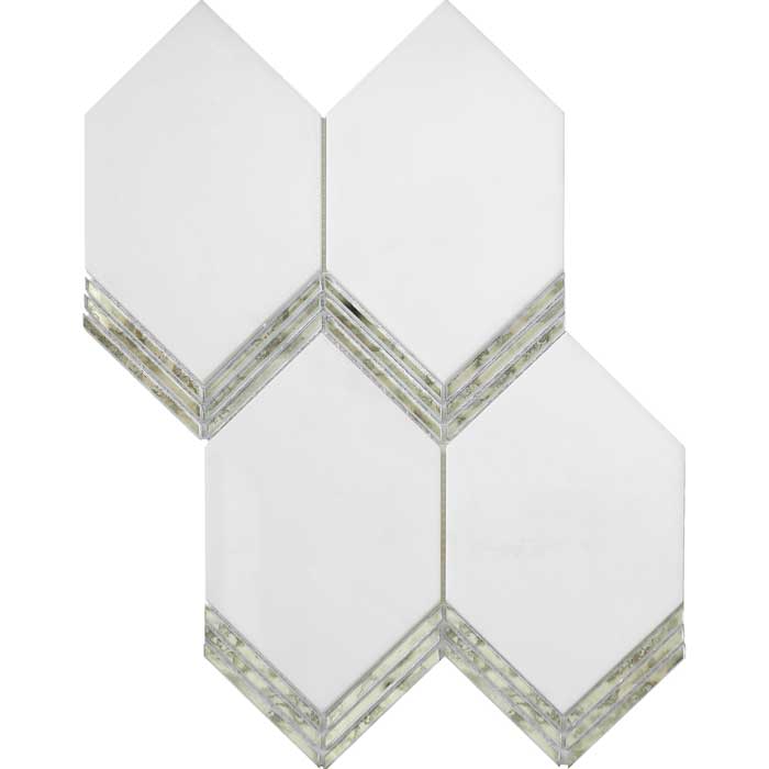 Emser Intrigue - Picket Mirror 11" x 15" Mosaic
