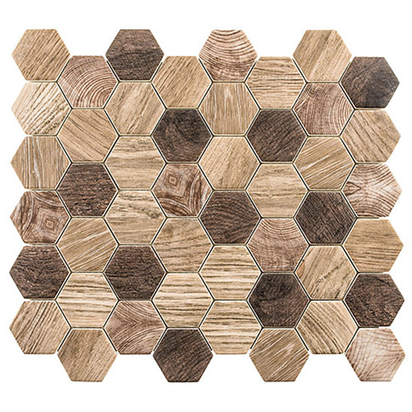 Zio Woodland - Western Redwood Recycled Glass Mosaic