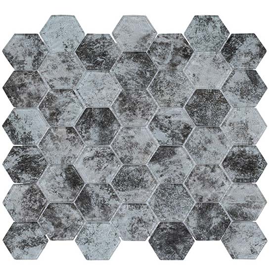 Zio Wintour Castle - Lancaster Dusk Hex Glass Mosaic