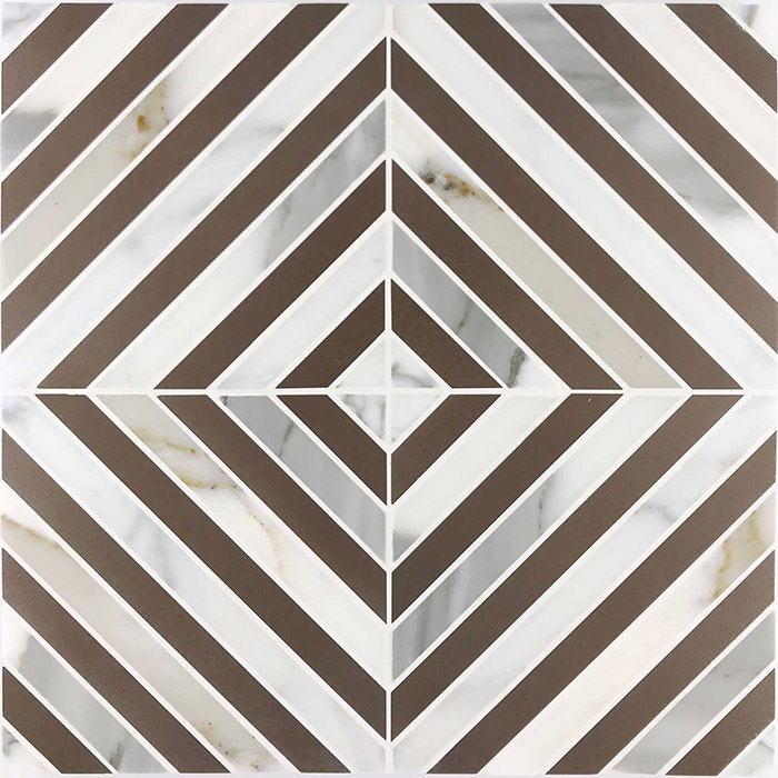 Chevron Stone Mosaics - CH-15