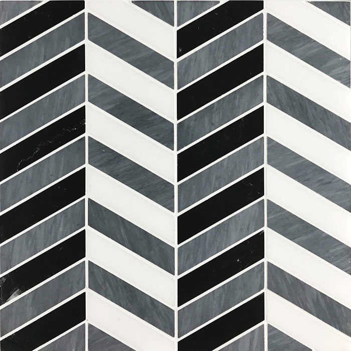 Chevron Stone Mosaics - CH-5