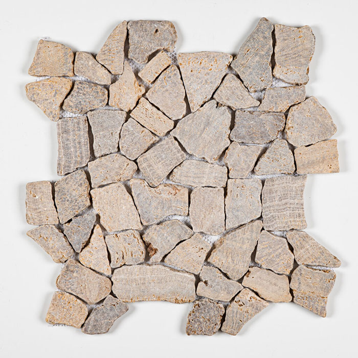 Marble Chip Pebbles - Desert Sunset 6" x 12" Interlocking Border