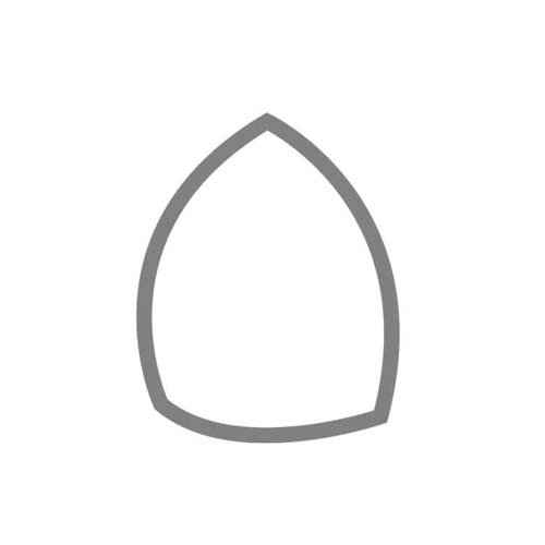 Emser Catch - Gray Matte 1" x 1" Ceramic Beak