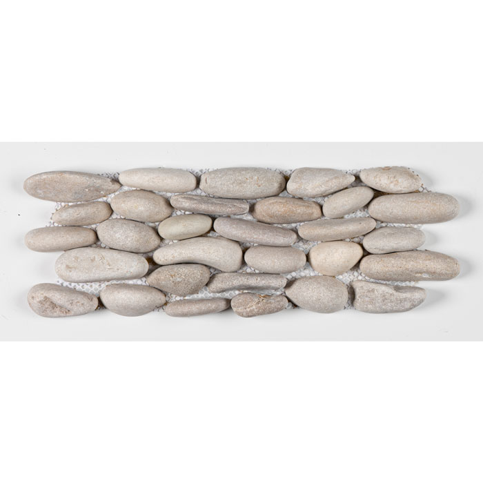 Natural River Pebbles - Maluku Tan 4" x 11" Standing Stone