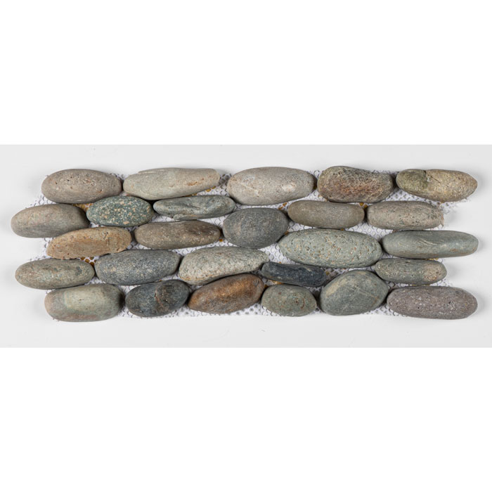 Natural River Pebbles - Olive Mix 4" x 11" Standing Stone